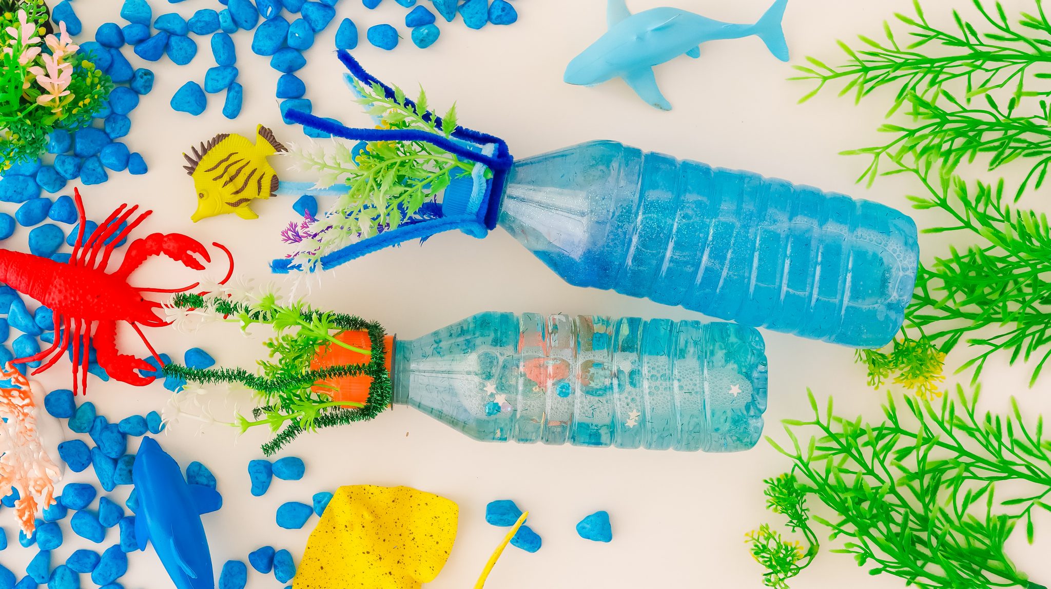 Crea tu botella sensorial reciclada en sencillos pasos con Bezoya